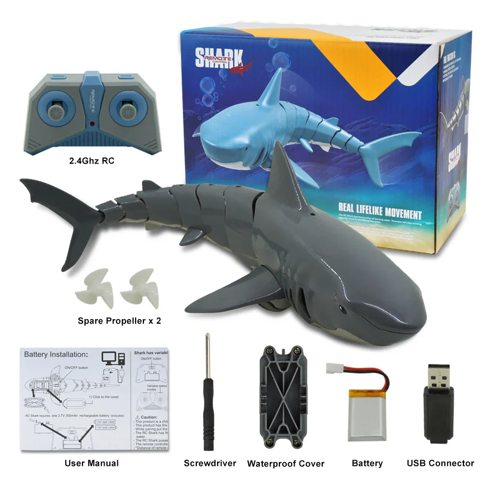 Remote Control SHARK - Rechargeable سمكة قرش بالتحكم عن بعد قابلة للشح ...